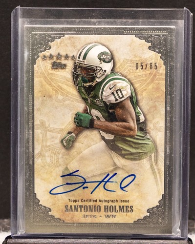 Santonio Holmes 2012 Topps Five Star Signatures Auto /85 Jets | eBay