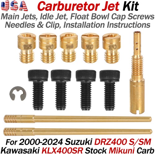 Carburetor Jetting Jet Kit for Suzuki DRZ 400 S SM KLX400 SR Mikuni ...