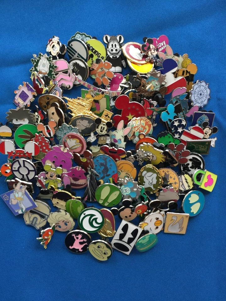 Disney Assorted Pin Trading Lot of 50-100-150-or 200 Pins No Doubles to ...