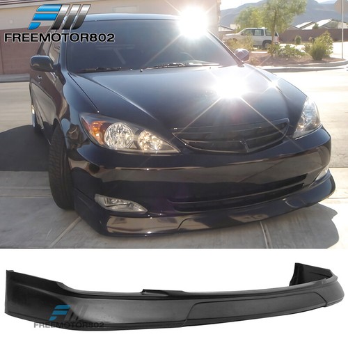 Fits 02-03 Toyota Camry Sedan PU Front Bumper Lip Spoiler VIP Style ...