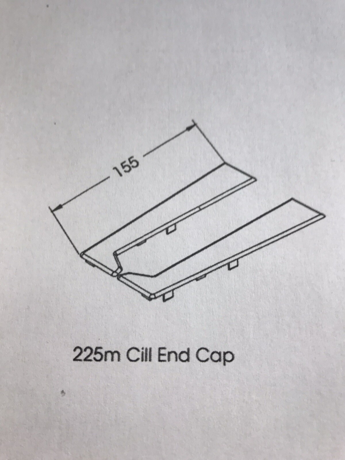upvc window cill 225mm end caps | eBay UK