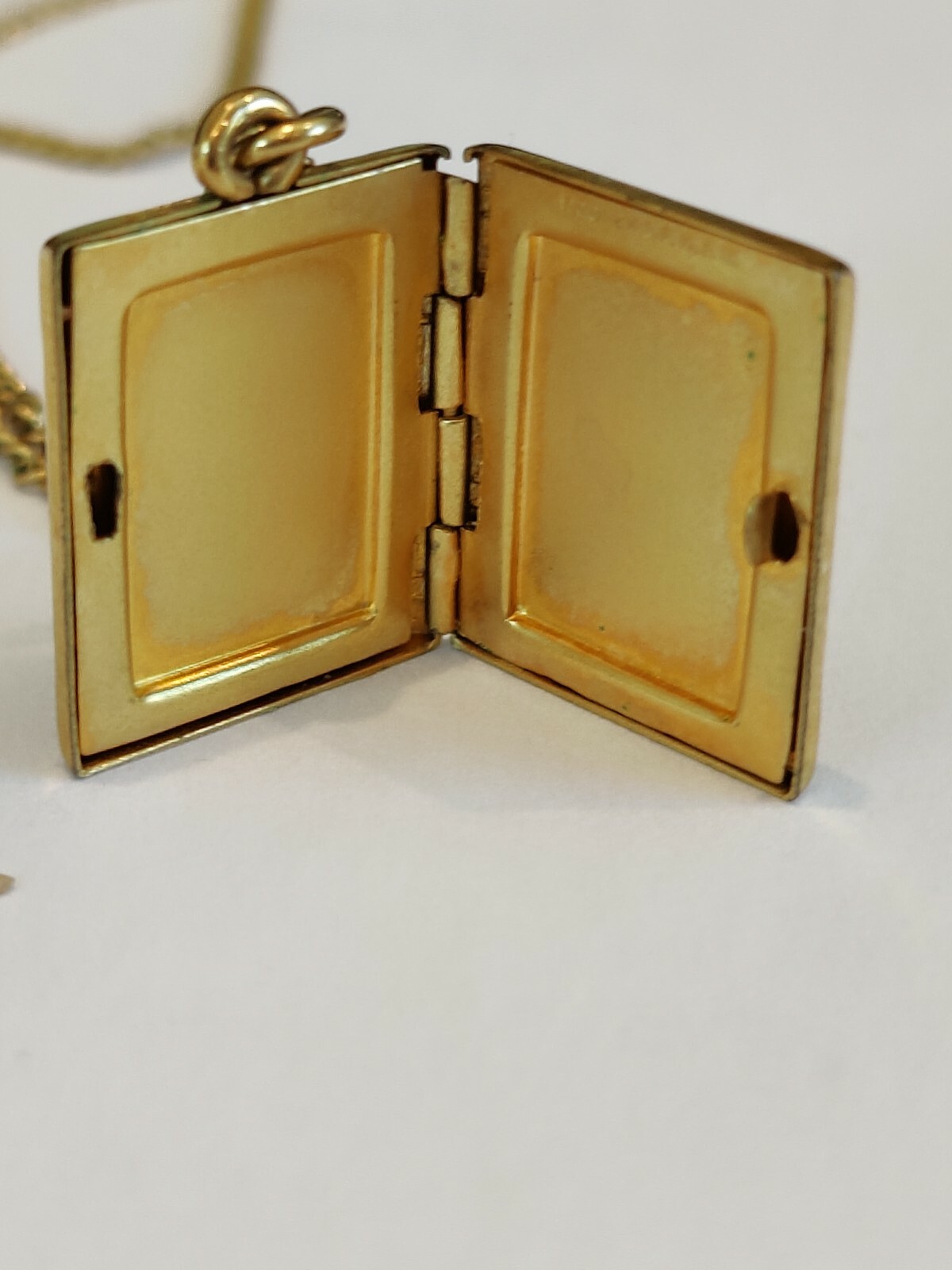 VINTAGE 1/20TH 12K YELLOW GOLD FILLED BOOK PHOTO LOCK… - Gem