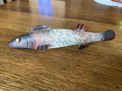 VINTAGE JERRY KIRCHNER ICE SPEARING FISHING FISH LURE DECOY ORIGINAL ...