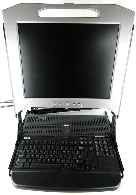 Dell KMM Rackmount Rack Console Tray CM763 Keyboard With Mouse and ...