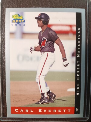 CARL EVERETT HIGH DESERT MAVERICKS 1993 CLASSIC BEST BASEBALL CARD #183 ...