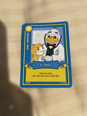 Webkinz Dr.Quack Card by Ganz | eBay