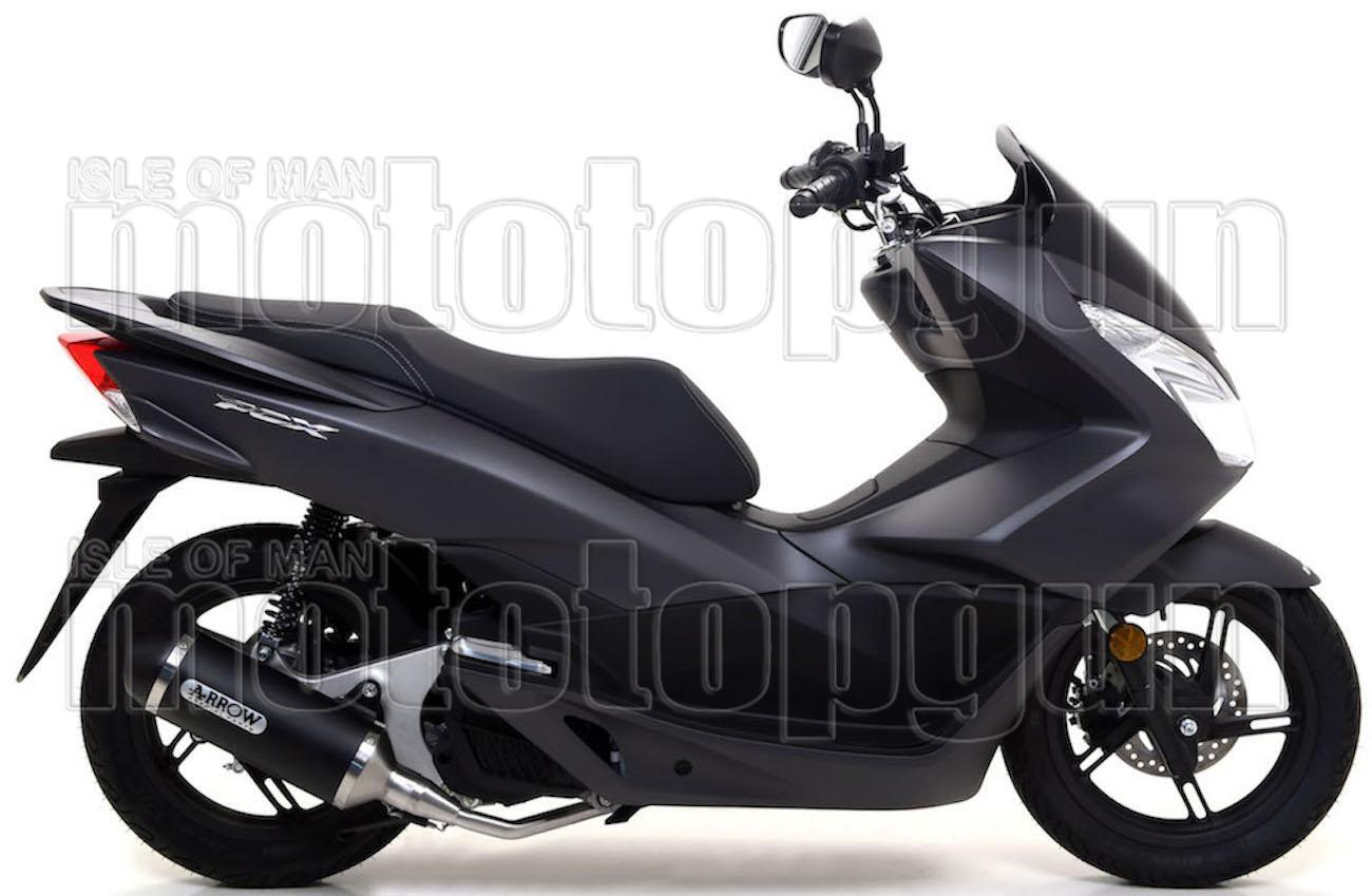 ARROW FULL SYSTEM EXHAUST OPEN RC URBAN BLACK ALUMINIUM HONDA PCX 125 ...