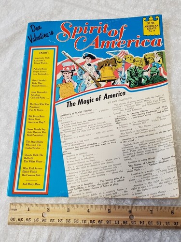 Vintage Dan Valentines Spirit Of America 1972 Paperback FREE SHIPPING ...