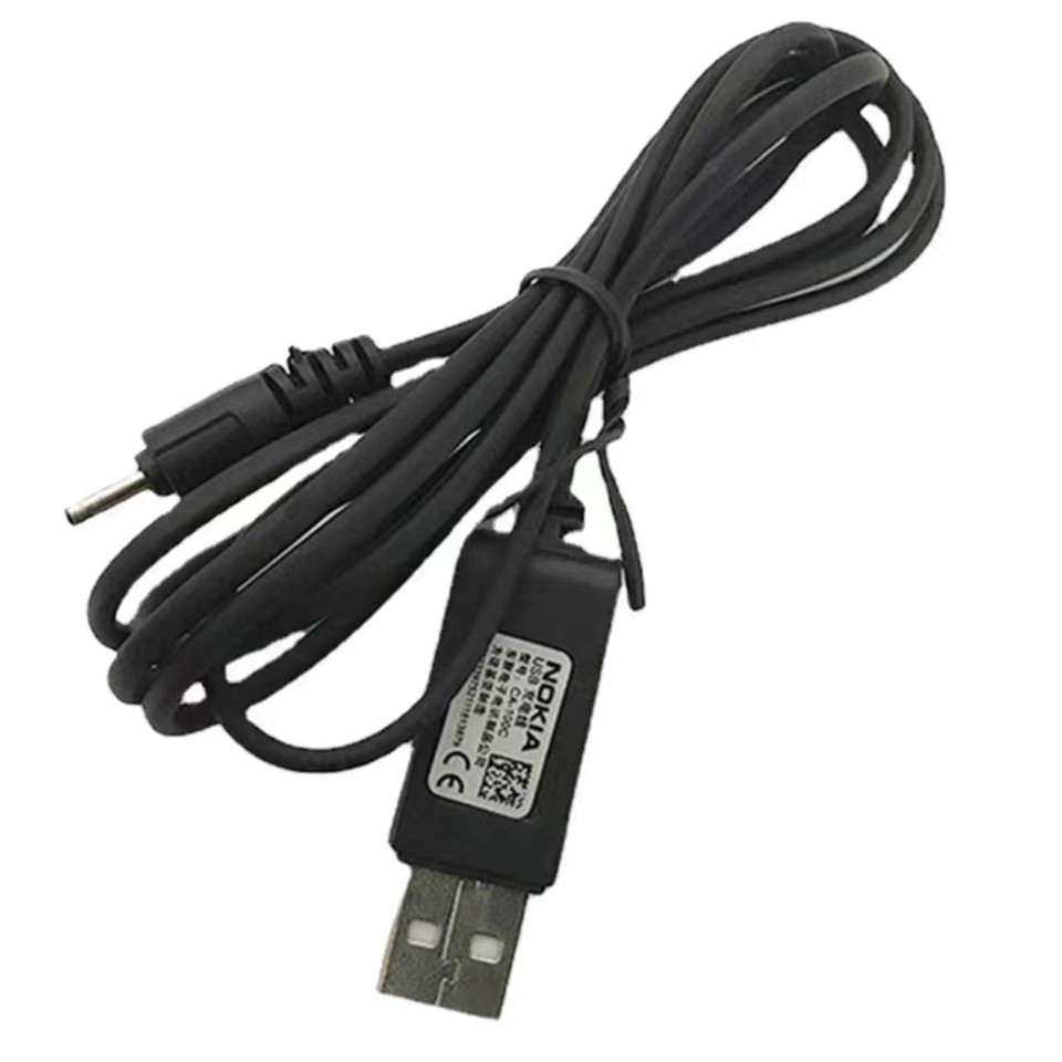 Small Pin USB Charger Lead Cord for CA-100C Nokia Mobile - DC 2mm to ...