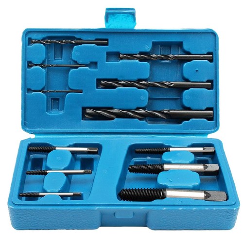 12PC Broken Screw Extractor Remover Set Easy Out Damaged Stripped ...