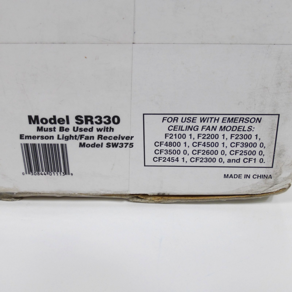 NEW Emerson AirDesign SR330 Ceiling Fan Remote Control (for SW375 ...