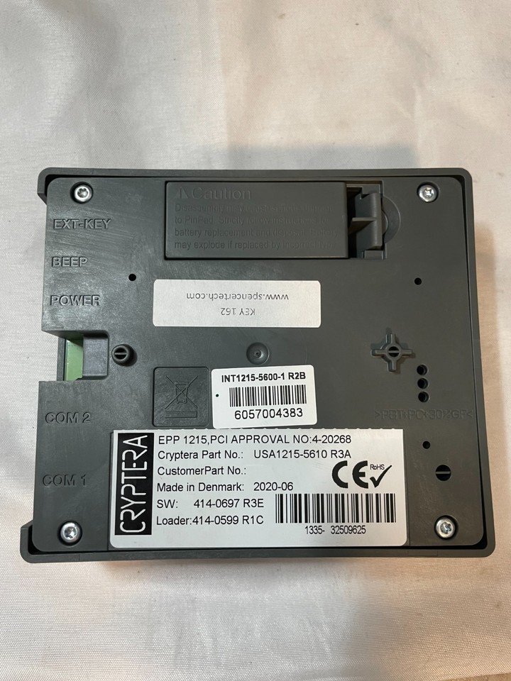 Cryptera EPP 1215 PCI Encrypted PIN Pad Keypad USA1215-5610 R3A Secure ...