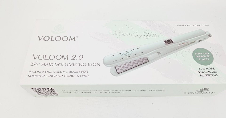 Voloom 2.0 3/4" Hair Volumizing Iron Flat Iron Hair Mint Green | eBay