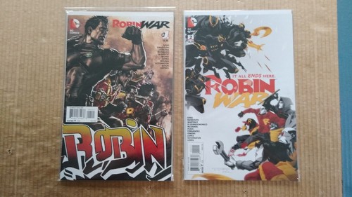 ROBIN WAR 1-2 NM Complete 2016 Series DC Comics RED HOOD RED ROBIN ...