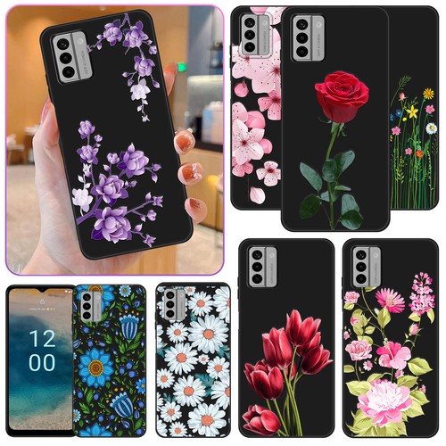 Floral Design Phone Case Soft TPU Rubber Cover For Nokia G310 C210 C110 ...