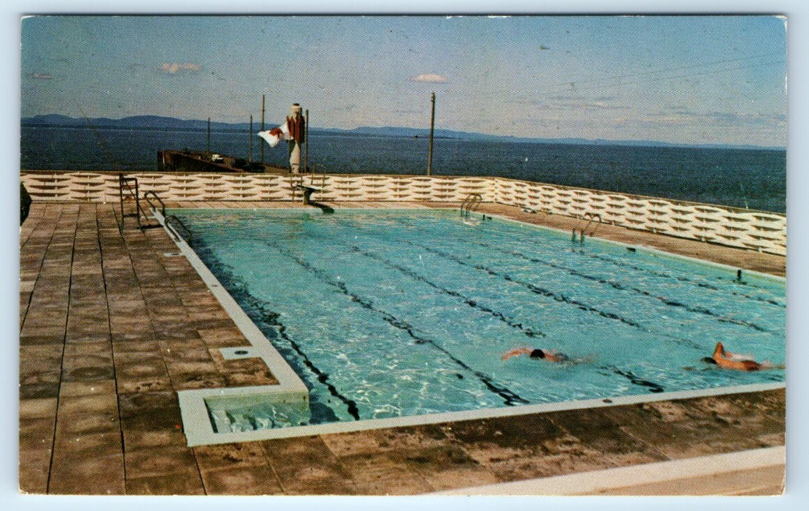 La Piscine de Notre-Dame du Portage Swimming Pool Canada 1967 Postcard ...