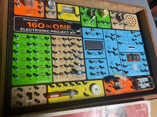 1982 Vintage Science Fair Electronic Project Kit 160 In One + Manual ...