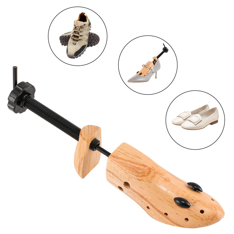 Pair of Adjustable 2-way Expander Wooden Shoe Stretcher for US Mens ...