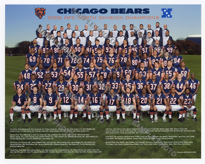 2006 Chicago Bears NFC North Division Champions 8x10 Team Photo | eBay