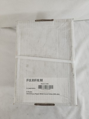 Fujifilm 2 packs 7x10 Press Paper 80LB Cover Linen 250 Sheets | eBay