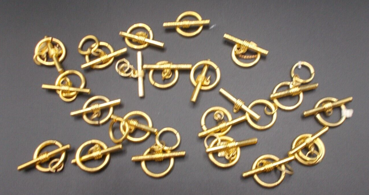 Beautiful Lot of 20 Gold Tone Toggles for Jewelry Making & Repair ...
