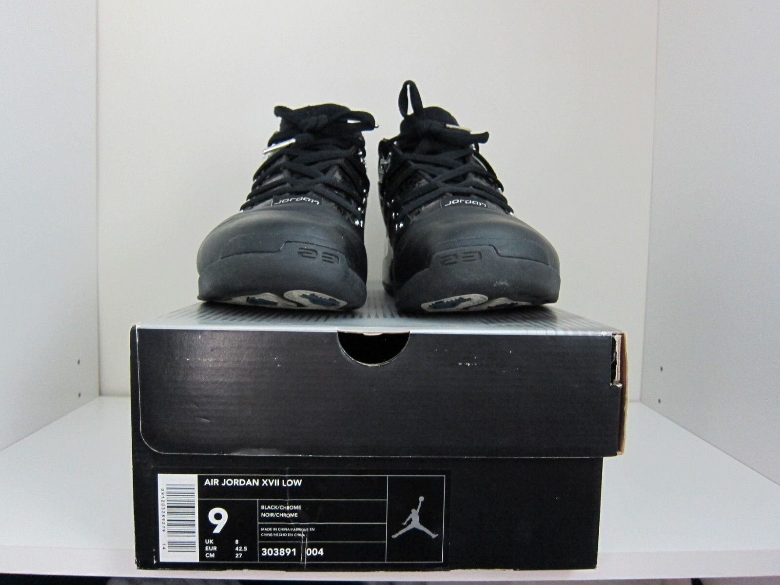 2002 Air Jordan 17 OG Low Black/Chrome (w/ Shoe Bags) 303891004 - Men's ...