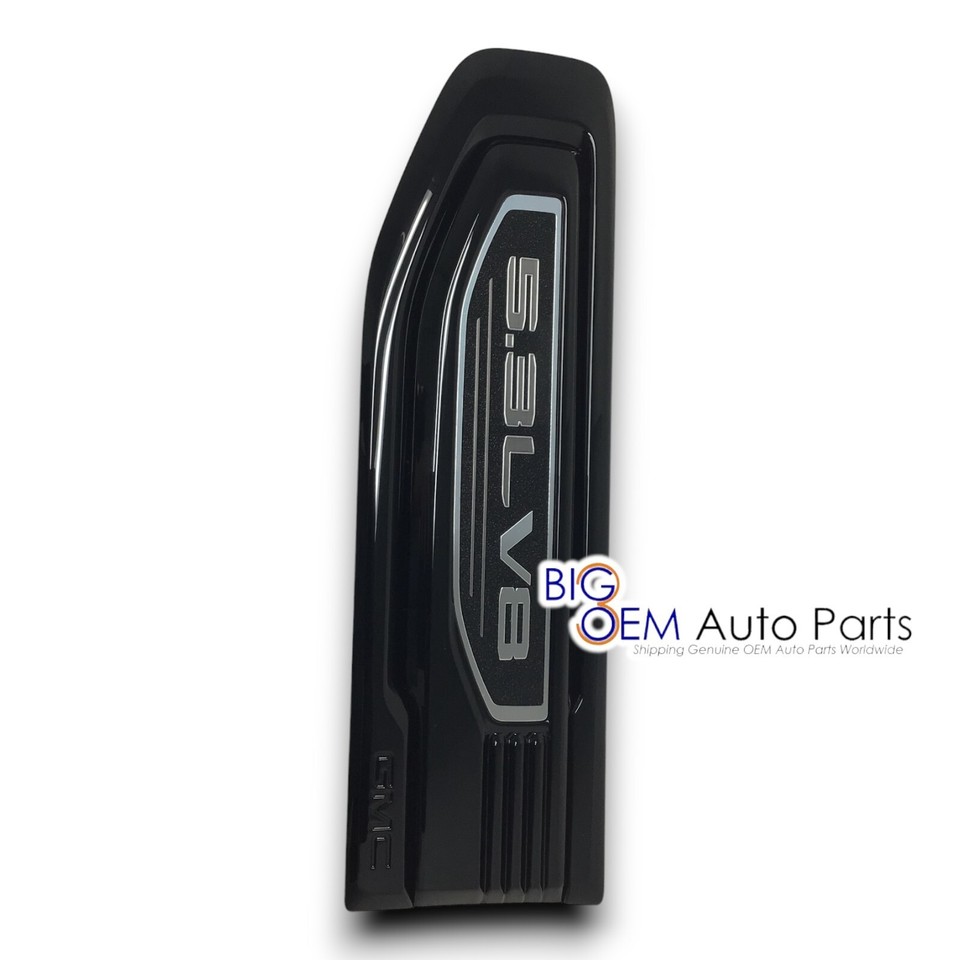 19-25 GMC Sierra 1500 5.3L V8 Driver Fender Vent Glossy Black Emblem GM ...