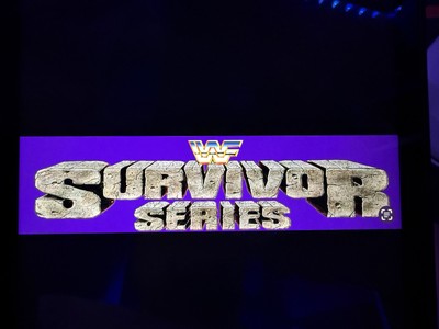 WWF SURVIVOR SERIES RETRO VINYL REPLICA RING APRON BANNER 2’x8’!!! | eBay