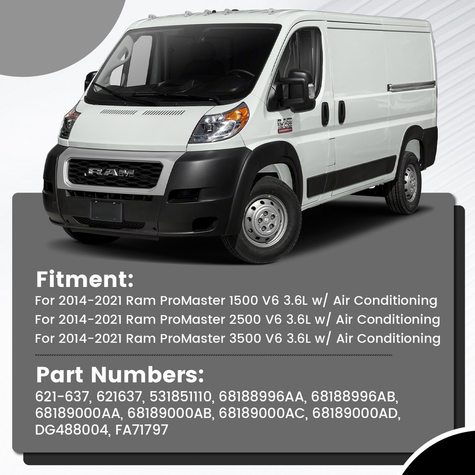 Radiator Fan Assembly for Ram Promaster 1500 2500 3500 2014-21 ...