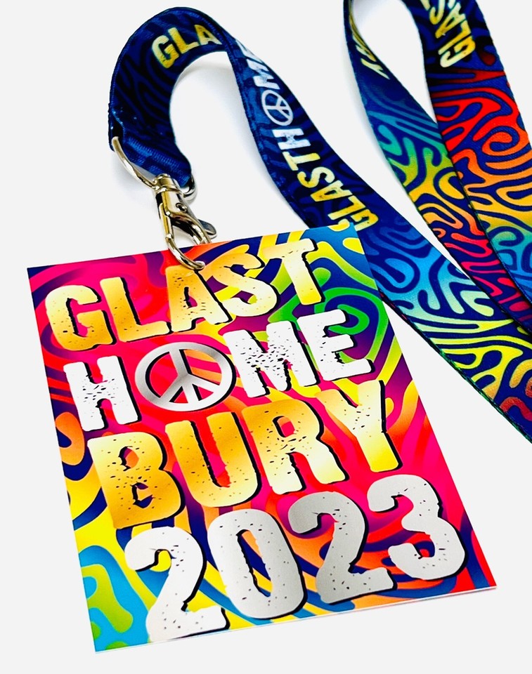 GLASTHOMEBURY Festival Party VIP Lanyards - Home Festival Lockdown ...