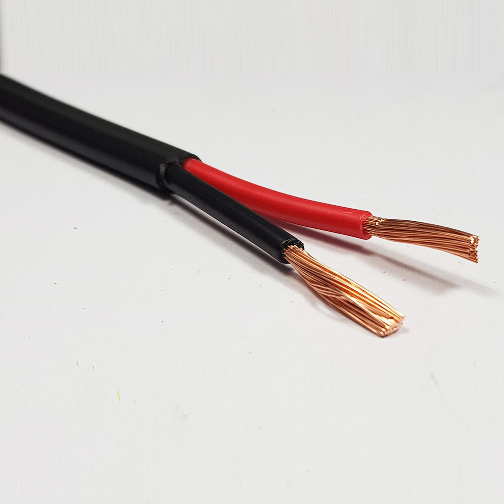 4.5mm2 Twin Core Thinwall Cable Red/Black Two 2 Core 42 Amp Wire 1 ...