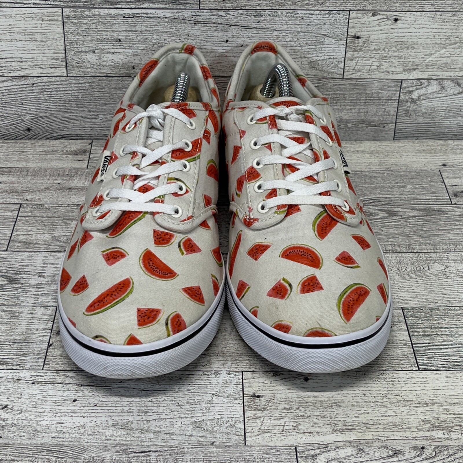 Vans Watermelon Slices Canvas Lace Up Skate Shoes Wom… - Gem