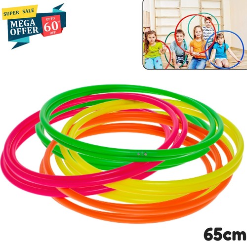 65cm Large Hula Hoop Kids Fun Activity Adult Fitness Hoola Hoops Solid ...