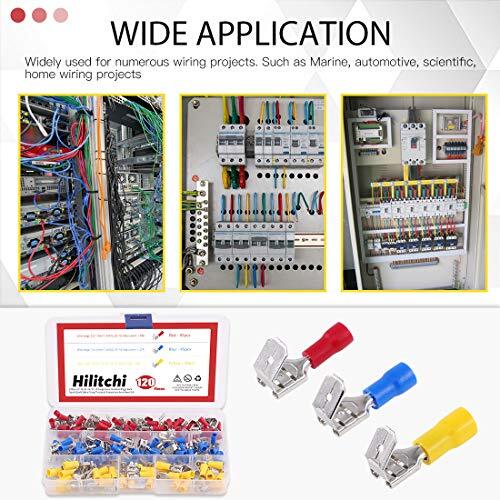 120pcs 2216/1614/1210awg Piggy Back Insulated Terminals Electrical ...