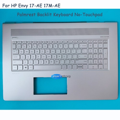 For HP Envy 17-AE 17M-AE Palmrest Backlit Keyboard No-Touchpad Cover ...