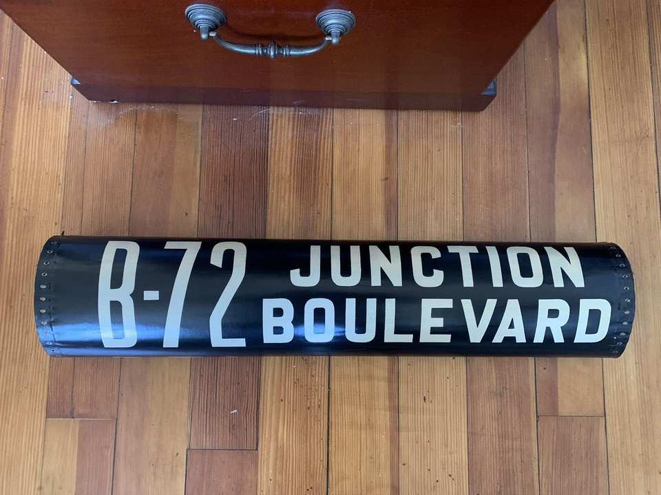 NY NYC BUS ROLL SIGN BROOKLYN JUNCTION BOULEVARD BMT 6000 SERIES MAC ...
