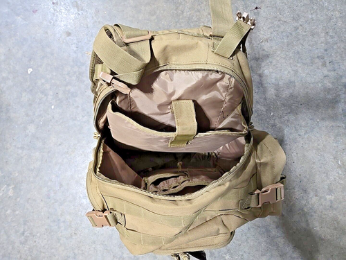 Voodoo Tactical Matrix Assault Pack Rucksack FDE Coyote Lots of Pockets ...