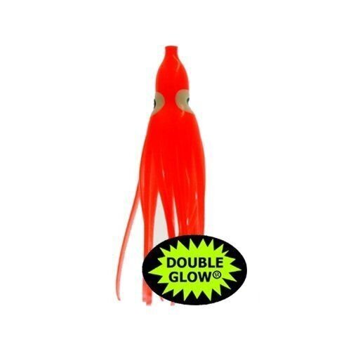 Silver Horde 1010-8240 Gold Star Micro Squid Skirt Lure 1-3/4" Glow 5 ...