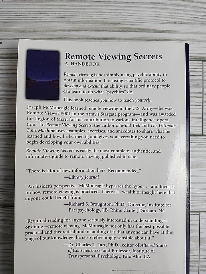 Remote Viewing Secrets: A Handbook by Joseph McMoneagle Paperback Very ...