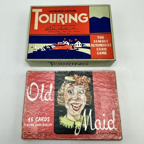 Vintage 1950s Card Games Whitman Old Maid & Parker Brothers Touring ...