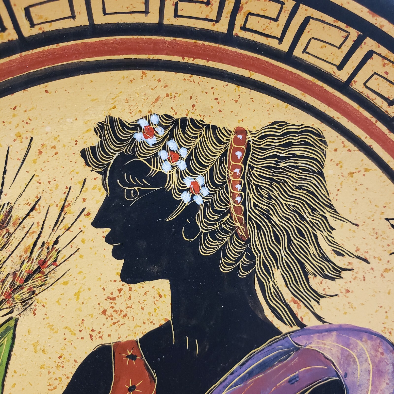 Demeter Goddess of Harvest Demetra Ancient Greek Hand Painted Art ...