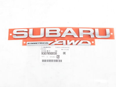 Genuine OEM Subaru 93079SG030 "SUBARU SYMMETRICAL AWD" 2014-2016 ...