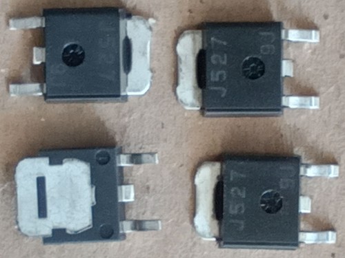 100x 2SJ527S Hitachi Mosfet P Ch. 60V 5A SMD / Smt Dpak Marking J627 ...