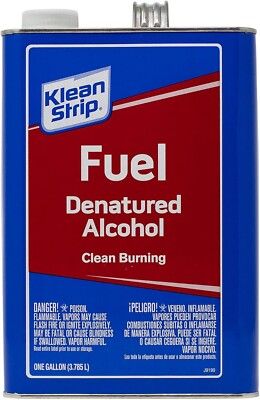 Klean Strip GSL26 Denatured Alcohol Clean Burning Fuel 1 Gallon ...