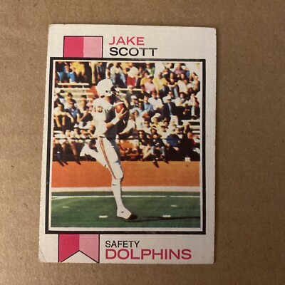 1973 Topps Football Jake Scott Miami Dolphins Card #390 | eBay