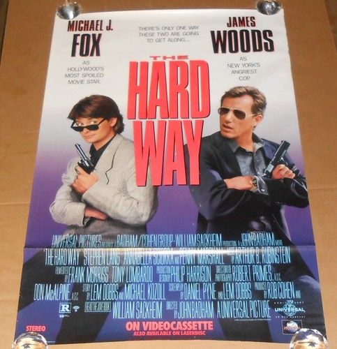 The Hard Way Movie Poster Original 39.5x27 Promo Michael J. Fox | eBay