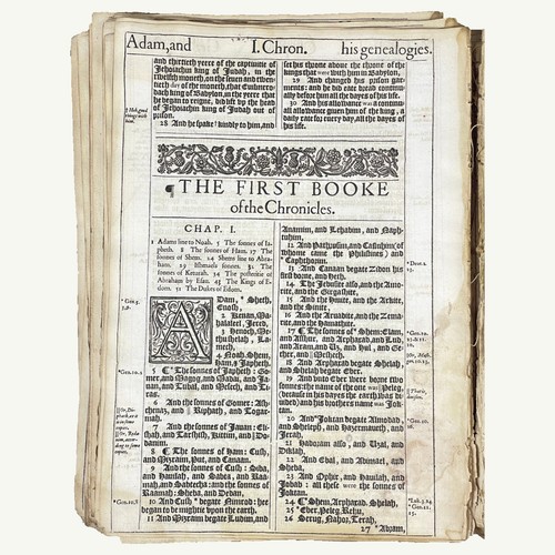 1611 King James Bible Leaf 1617- An Old Testament Page - Select Your ...