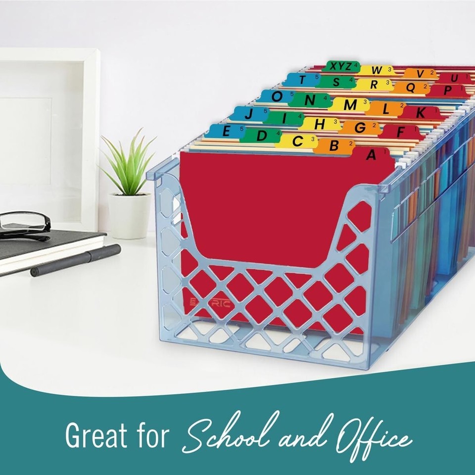 25 Alphabet Dividers – Letter Size File Dividers Heavyweight Multi ...
