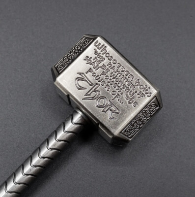 Two 2 Marvels Thor Mjolnir Hammer Pewter Key Chains | eBay