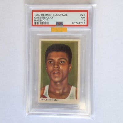 Muhammad Ali Cassius Clay Rookie Card 1960 Hemmets Journal PSA 7 Near ...